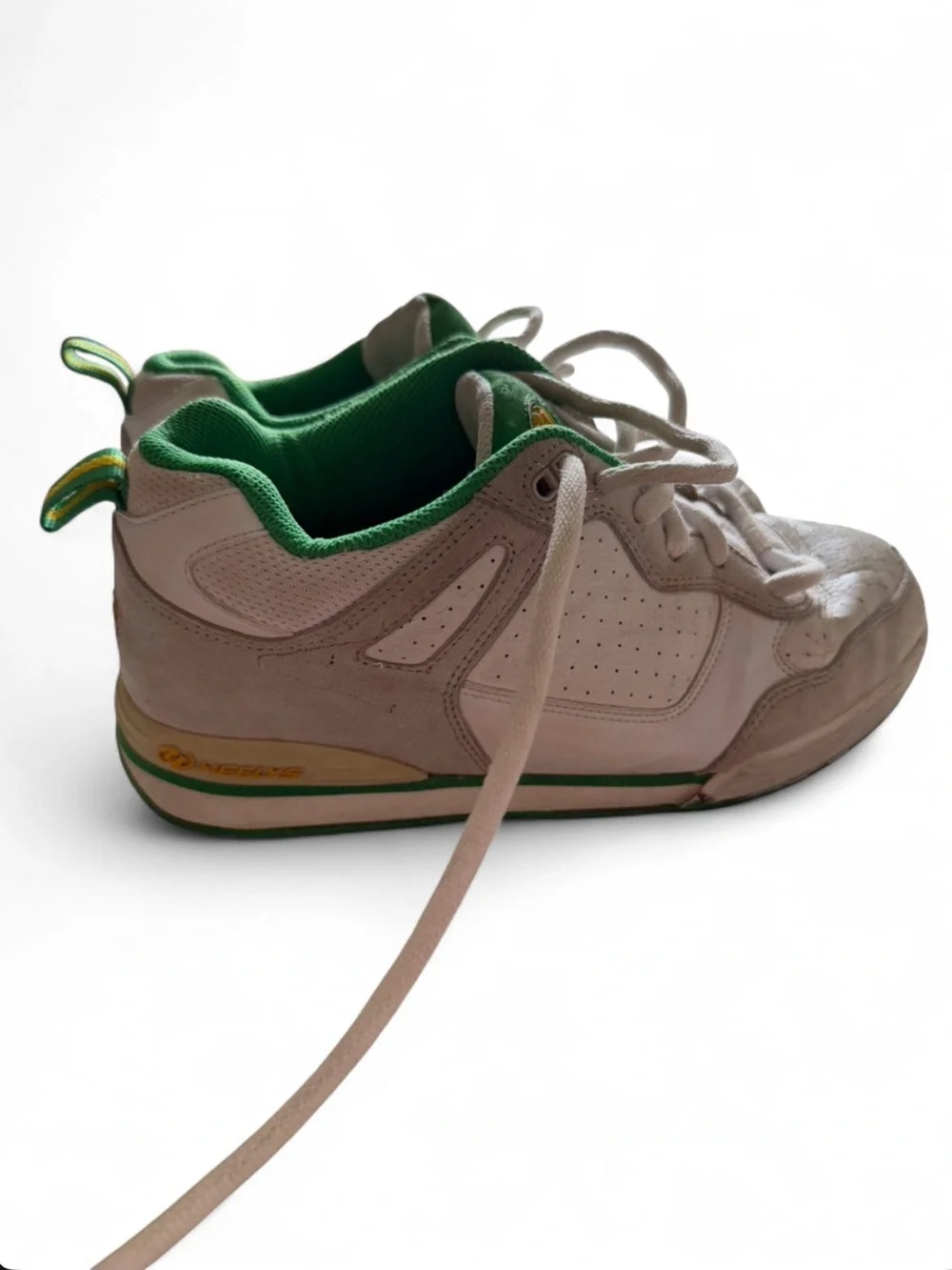Heelys | Shoes | Vintage Heelys Roller Skate Shoes White Green Yellow ...